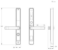 China Family Push Pull Door Lock Smart Electronic Digital Door Lock for sale