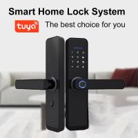 China Tuya APP Door Lock Smart Fingerprint Door Lock For Bedroom for sale