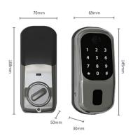 China Mobile App Remote Wifi Door Lock , Zinc Alloy Electronic Fingerprint Lock for sale
