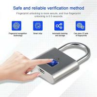 China OEM ODM Biometric Smart Fingerprint Padlock Outdoor For Bag /D Luggage for sale