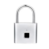 China Rainproof USB Smart Rim Lock / Biometric Padlock Rechargeable Lock for sale