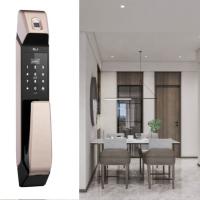 China OEM ODM Fingerprint Handle Door Lock Face Recognition Zinc Alloy Material for sale