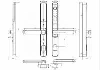 China Home Sliding Smart Door Lock Electronic Fingerprint Door Lock for sale