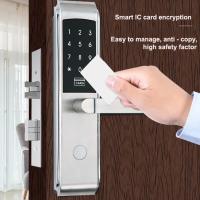 China Remote Management Smart Hotel Lock Silver / Black Intelligent Smart Lock for sale