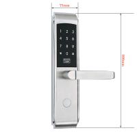 China Remote Management Smart Hotel Lock Silver / Black Intelligent Smart Lock for sale