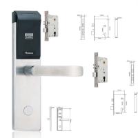 China RF Card Smart Hotel Lock 3.5kgs Electronic Card Access Door Locks for sale