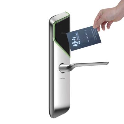 China Aluminum Alloy Smart Hotel Lock  Electronic Key Card Door Locks for sale