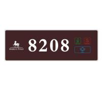 China DND Switch Glass Panel Door Bell Hotel Door Lock Accessories for sale