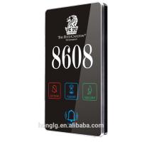 China ABS Door Lock Accessory DND Panel With Doorbell Black / Brown Color for sale