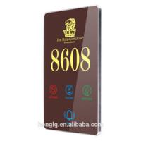 China ABS Door Lock Accessory DND Panel With Doorbell Black / Brown Color for sale