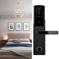 China Black Access Control Hotel Door Locks / Smart Door Lock With Card for sale
