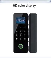 China Commercial Glass Door Smart Lock Automatic Biometric Tuya Fingerprint Lock for sale
