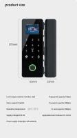 China Commercial Glass Door Smart Lock Automatic Biometric Tuya Fingerprint Lock for sale
