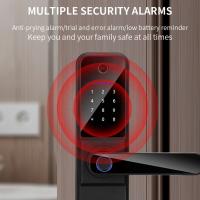 China WiFi Fingerprint Door Lock Aluminum Alloy Smart BLE Door Lock for sale