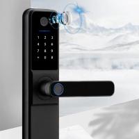 China WiFi Fingerprint Door Lock Aluminum Alloy Smart BLE Door Lock for sale