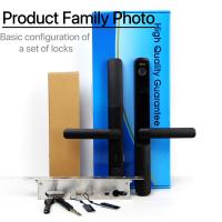China Black Home Glass Door Smart Lock For Sliding Door 2 Years Warranty for sale