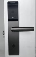 China High Security Smart Hotel Lock Black Electronic Card Door Lock for sale