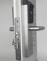 China Silver RFID Smart Door Lock / 304 Stainless Steel Hotel Card Reader Door Locks for sale