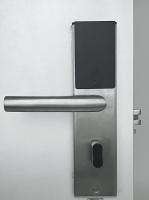 China Silver RFID Smart Door Lock / 304 Stainless Steel Hotel Card Reader Door Locks for sale
