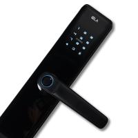 China Biometric Residential Electronic Lock Black house / Home Fingerprint Lock for sale