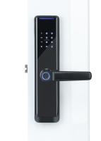 China Biometric Residential Electronic Lock Black house / Home Fingerprint Lock for sale