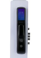 China OEM ODM Fingerprint Door Lock Black Smart Home Gate Lock With Surveillance Camera for sale