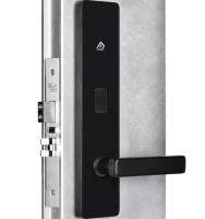 China Black Electronic Hotel Door Locks , Security Smart Card Door Lock for sale