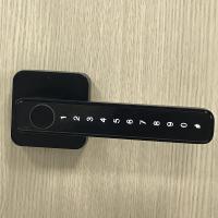 China Black Fingerprint Keypad Door Lock Zinc Alloy For Office / Room for sale