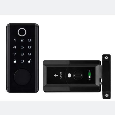 China Door Set Black Smart Door Lock Pull Mortise Zinc Alloy for sale
