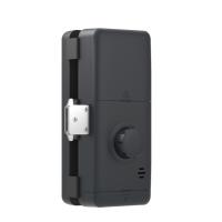 China House Fingerprint Glass Door Smart Lock Black Color for sale