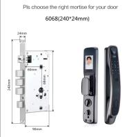 China 2024 Hot selling Tuya Smart Locks 3D Face Fingerprint lock Recognition Digital Password Fully Automatic Smart door Lock for sale