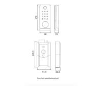 China New Smart Door Lock 2023 B3 Fingerprint Smart Locks With Video Door Phone Compatible for sale