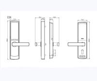 China High Security Fingerprint Ttlock Smart Lock Tuya E06 Digital Smart Door Lock For Home Airbnb Apartment Project for sale