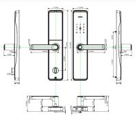 China Tuya TTLock App Intelligent Doorlock ELA E-30 Inteligentes Con Wifi Electric Digital Fingerprint Keyless Entry Smart Doo for sale