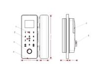 China Tuya 3d Aluminum Door Lock ELA E188 Deadbolt Key Entry Glass Smart Door Lock System For Home Hotel Apartment for sale