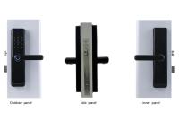China Waterproof WiFi App Smart Door Lock ELA E-515 Biometric Lock Fingerprint Door Handle for sale
