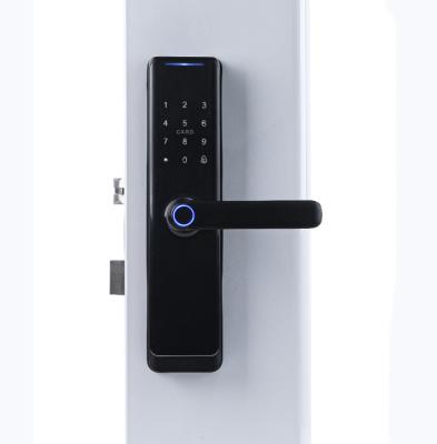 China Waterproof WiFi App Smart Door Lock ELA E-515 Biometric Lock Fingerprint Door Handle for sale
