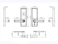 China Smart Key Wifi Intelligent Electronic Security Door Lock Fingerprint Lock With Remote Control App For Residence Office for sale