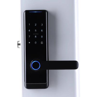 China Smart Key Wifi Intelligent Electronic Security Door Lock Fingerprint Lock With Remote Control App For Residence Office for sale