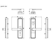 China Popular ELA E-596 Tuya Keyless Entry Biometric Fingerprint Password Home Digital Smart Door Lock for sale