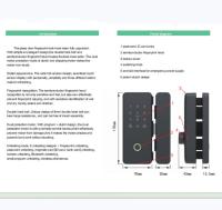 China Digital High Security System Nfc Card Smart Phone Fingerprint Password Key Glass Door Lock E-G190 for sale