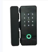 China Digital High Security System Nfc Card Smart Phone Fingerprint Password Key Glass Door Lock E-G190 for sale
