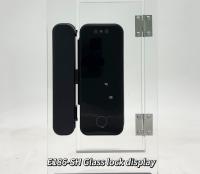 China ELA New electronic wireless glass key lock smart fingerprint Tuya App digital 3D face recognition sliding door lock for sale