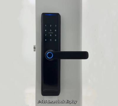 China ELA Door LocksLuxury Style Electric Safety Handle Digital Tuya Ttlock Wifi Fingerprint Door Intelligent Lock for sale
