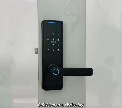 China High Security Standard Electronic Electric Tuya App Smart Lock Digital Automatic Biometric Fingerprint Door Lock ForHome for sale