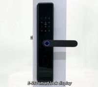 China ELA Door LocksLuxury Style Electric Safety Handle Digital Tuya Ttlock Intelligent Wifi Fingerprint Door for sale