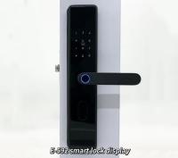 China ELA Door LocksLuxury Style Electric Safety Handle Digital Tuya Ttlock Intelligent Wifi Fingerprint Door for sale