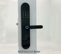 China ELA E-595 High Quality TUya Wifi Digital Fingerprint Keyless Access Smart Home Handle Lock for sale