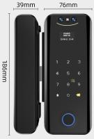 China Tuya WiFi Aluminum alloy Glass door Lock For Home 2 Years Warranty，E-186-3D for sale