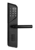 China Cloud Enabled Electronic Door Lock Black Secure Security Solution Suitable for Residential and Business Applications for sale
